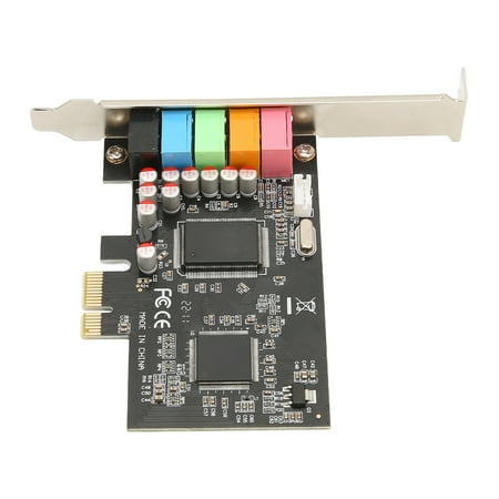 Computer Internal Sound Cards, 24bit 48KHz PCIE 5.1 Sound Card PCB ...