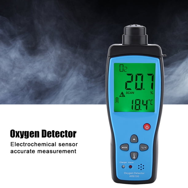 Detector de gas, SMART SENSOR AR8100 Medidor de gas de oxígeno Monitor ...