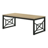 Dexter Wood Top Coffee Table Set - Natural Oak - Walmart.com