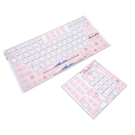 Keycaps Stickers, Clear Beautiful Pattern Scratch Resistant Keyboard ...