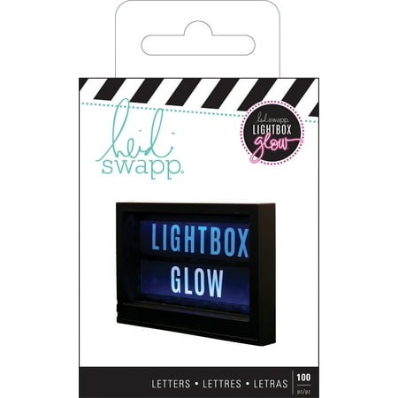 Heidi Swapp Lightbox Glow Inserts 100/Pkg-Bold Alphabet & Symbols ...