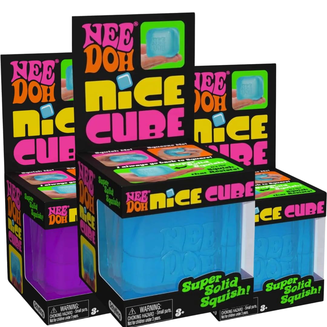 Juguete sensorial Schylling Needo Nice Cube Super Solid Squish, paquete ...