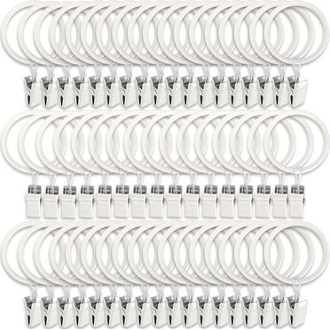 Uxcell Curtain Rings with Clips, 14 Pack Drapery Curtain Clip Rings, 2. ...