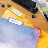 Current File Folders, Brushstrokes, Staggered Tabs, 9-1/2 x 11-3/4, Set ...