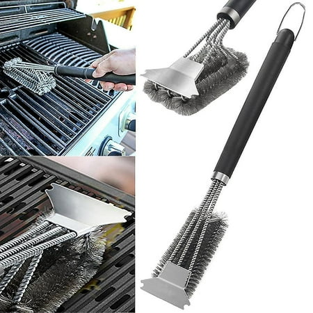Grill scrapers 18 bbq grill cleaning brush stainless steel wire bristle ...