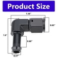 6AN Female to 3/8" Barb 90 Degree Hose Fitting Adapter,Car Modification ...