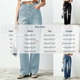 YUGYXL Women's Ripped High Waisted Jeans Wide Leg Destroyed Denim Pants ...
