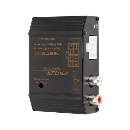 Akozon 2 Way Audio Adapter,12V Car Audio Speaker High To Low Level ...