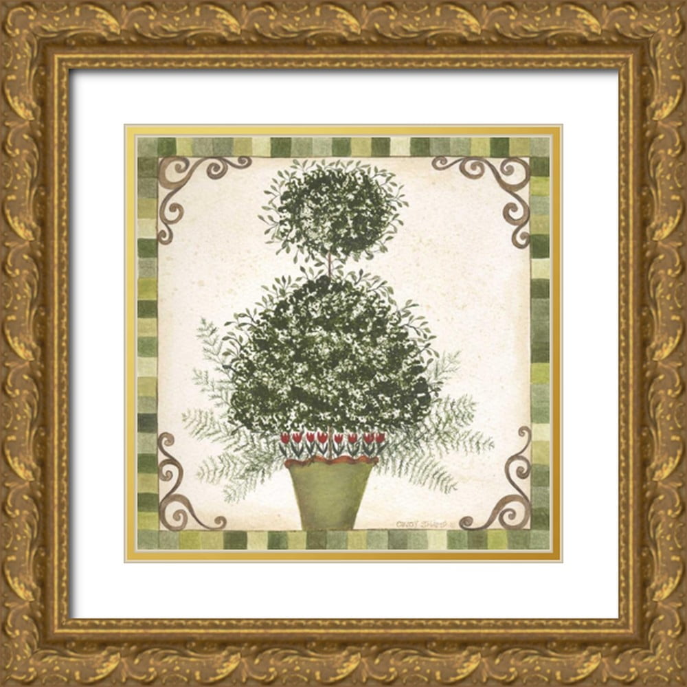 Shamp, Cindy 26x26 Gold Ornate Wood Framed with Double Matting Museum ...