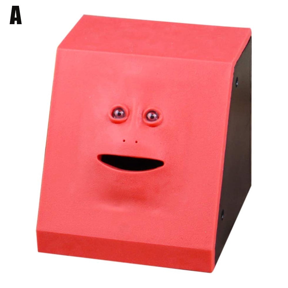 Electric Face Coin Bank,Face Money Eating Chewing Box,Cute Face Coin ...