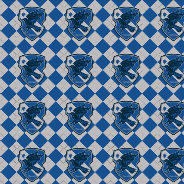 Harry Potter Ravenclaw Plaid Sigil Premium Roll Gift Wrap Wrapping ...