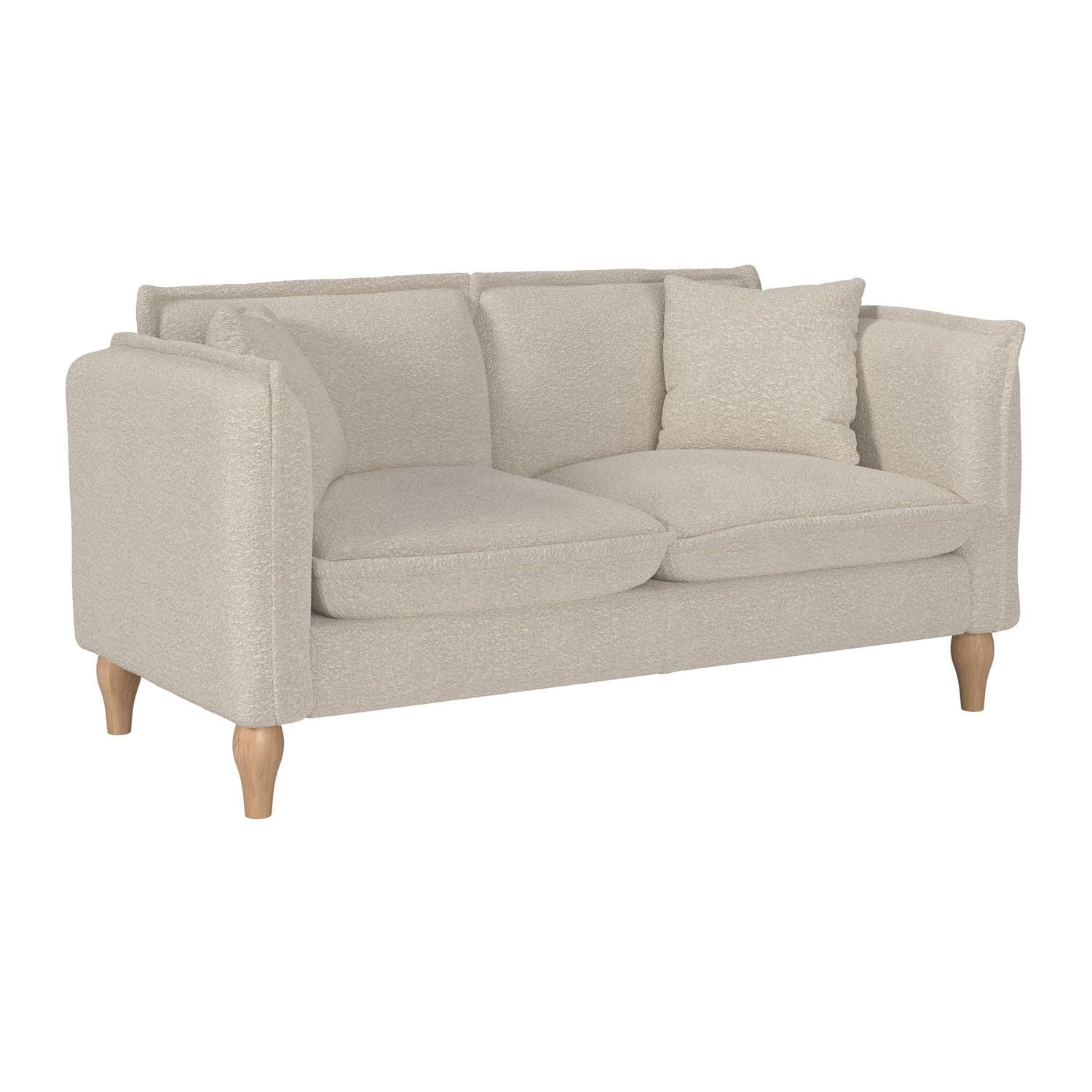 Click here for Corliving Theodore Cream Boucle Fabric Upholstered... prices