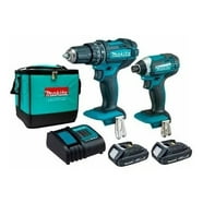 Rotomartillo Atornillador Inalámbrico 18V 1/2"+Cargador+2 Baterías+Maletín DHP481RTJ Makita ...