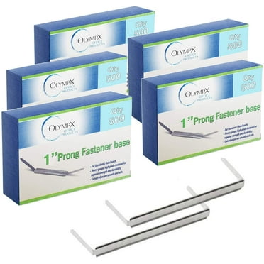 2 Inch Capacity Prong Paper Fastener Set, 2.75 Inch Base, Pack of 5 ...