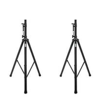 Pyle PSTND2 6 Foot Tall Adjustable Height Tripod Base Speaker Mount Stand, Black - Walmart.com