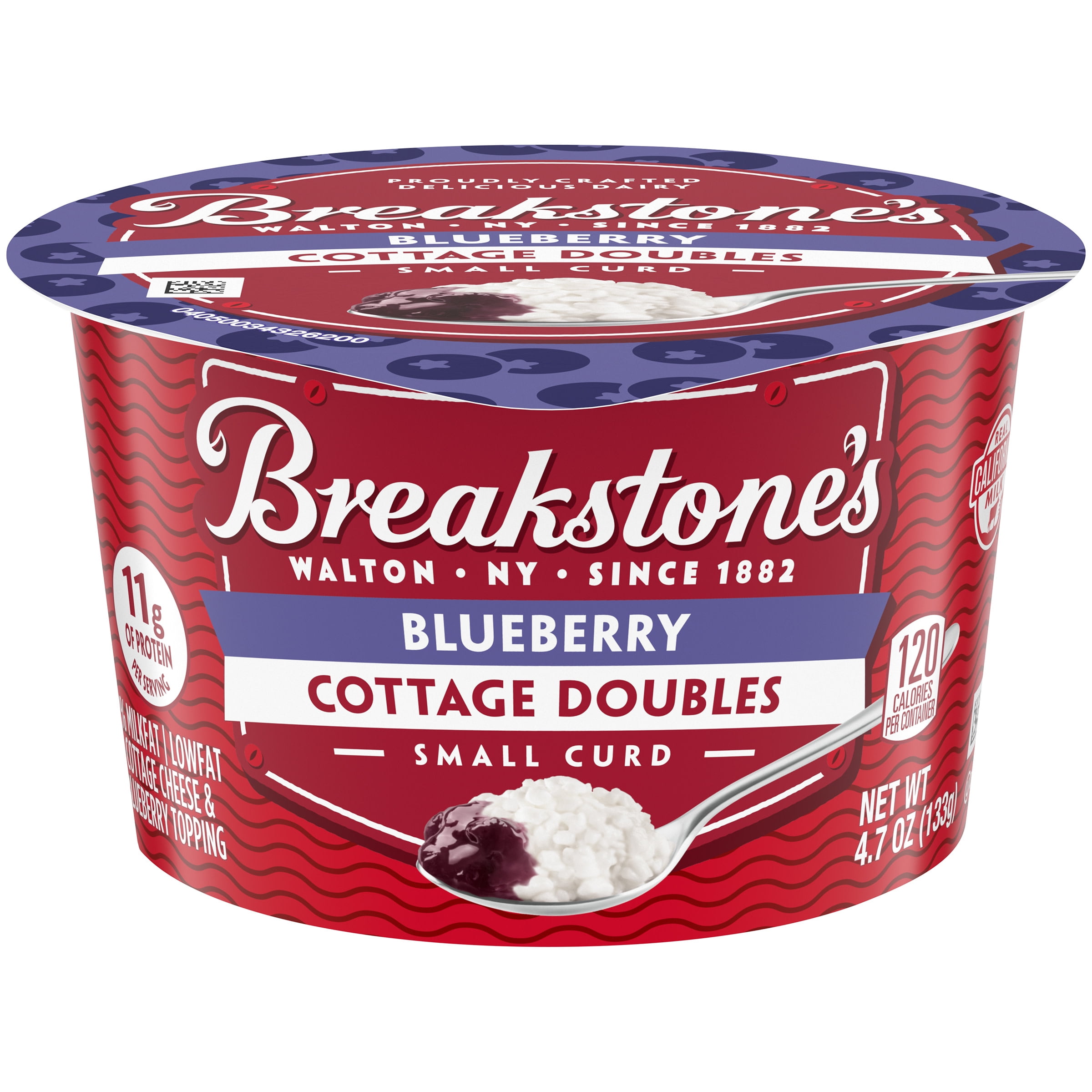 Breakstone's Cottage Doubles Lowfat Cottage Cheese & Blueberry Topping ...
