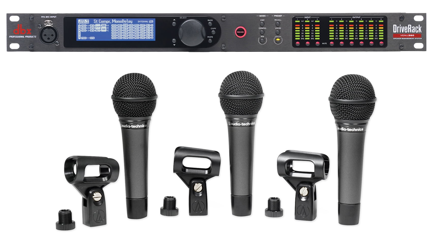 DBX VENUE360 VENU 360 3x6 PA Speaker Sound Processor Bundle with (3 ...