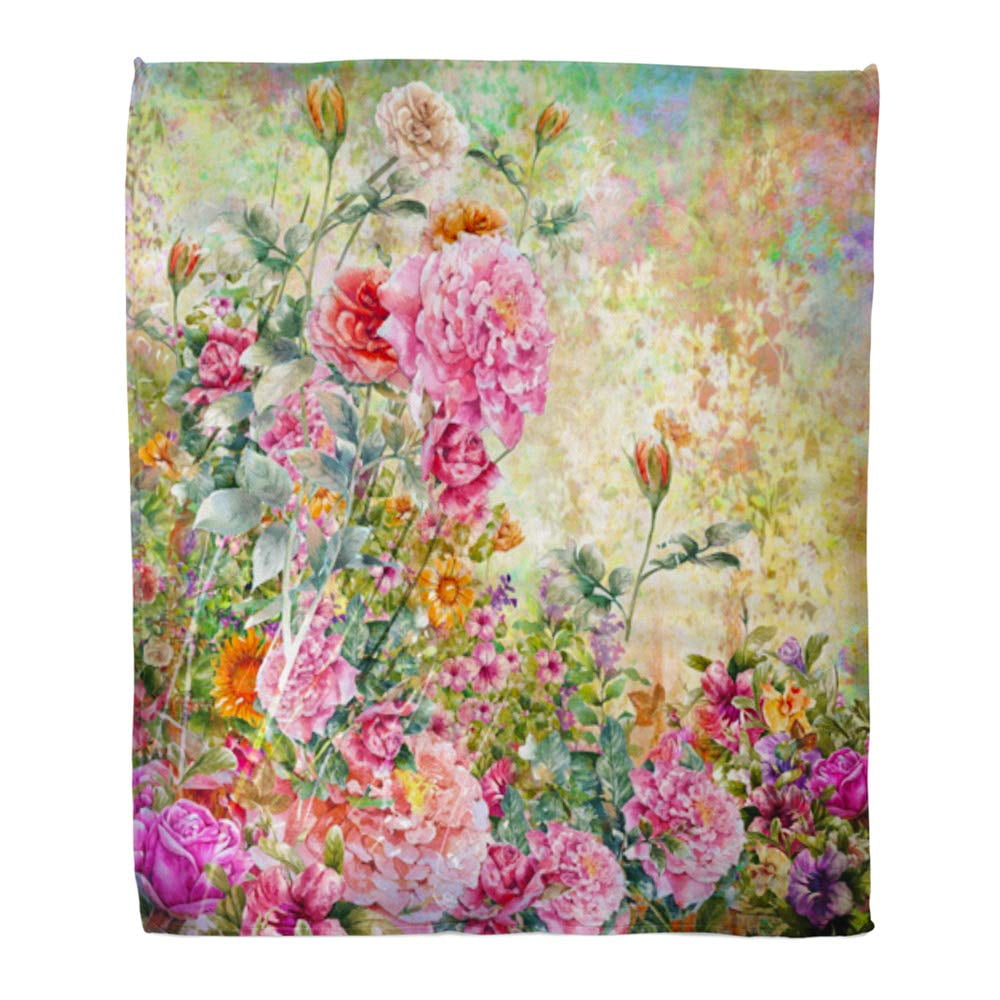 SIDONKU 58x80 inch Super Soft Throw Blanket Colorful Oil Abstract ...