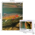 Brook Trout Fly Fishing Puzzles 500 Pieces Wooden Jigsaw Puzzle ...