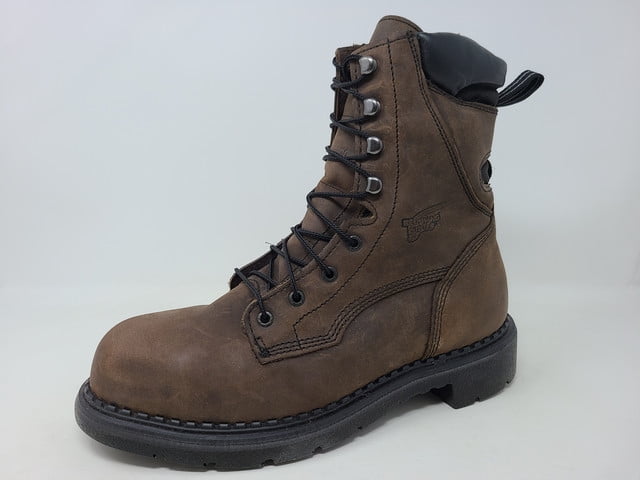 Red Wing Men's 8" 2211 Steel Toe Work Boot, Brown Leather, 9.5 D(M) US ...