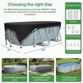 18x24Ft Oval Pool Cover Patented Design Four-Corner Locking 500D ...
