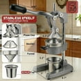 Cast Iron Citrus Juicer Hand Press, Heavy Duty Manual Orange Juicer ...