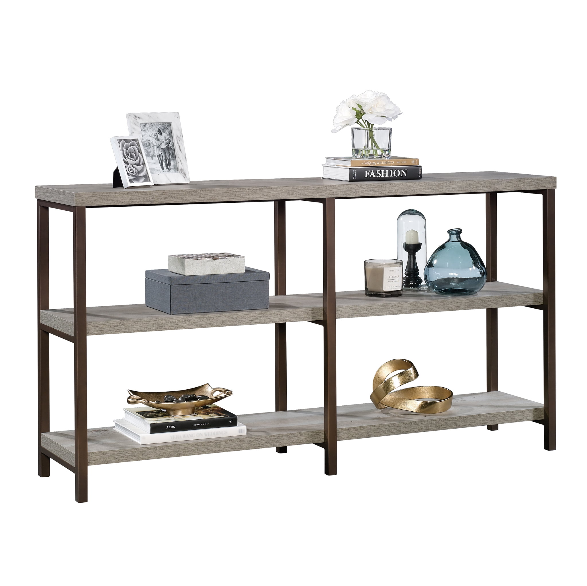 Brandclub - Sauder Manhattan Gate Console Table, Mystic Oak Finish