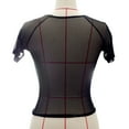 TUWABEII Shirts for Women,Women's Sheer Mesh See-Through Short Sleeve ...