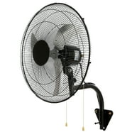 18 Inch Industrial Steel Large Wall Mount Fan, 90 Degree Oscillation, 5 ...