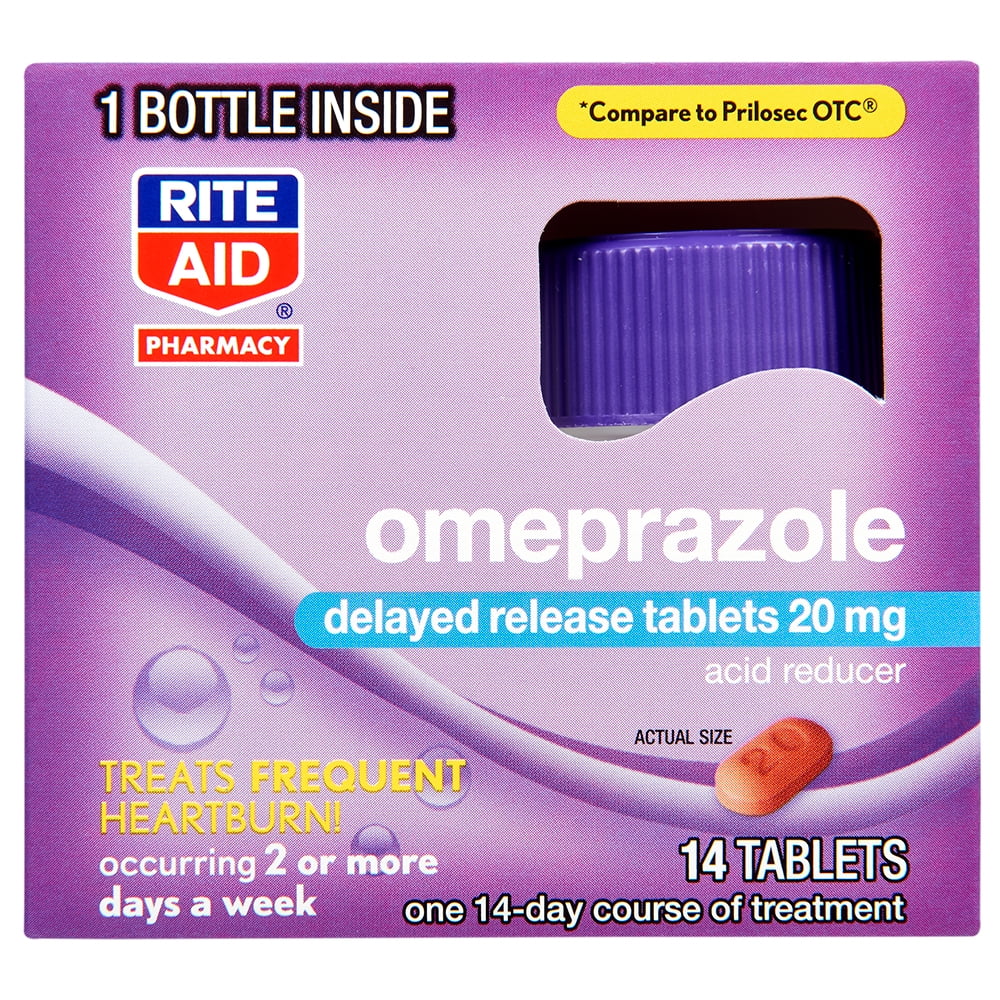 Rite Aid Omeprazole 20mg Acid Reducer Tablets - 14 Nepal | Ubuy