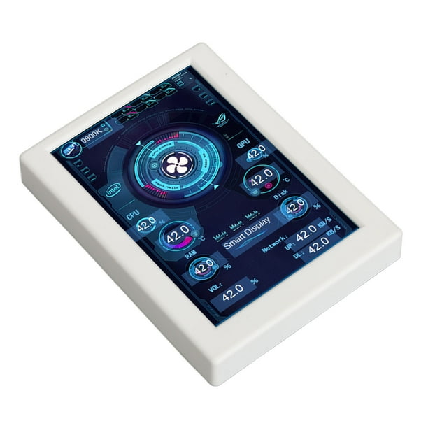Computer CPU Monitor, Type C PC Temperature Display Multifunctional 360 ...