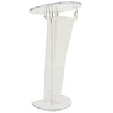 Clear Acrylic Lectern with Adjustable 20.5-inch Round Reading Surface ...