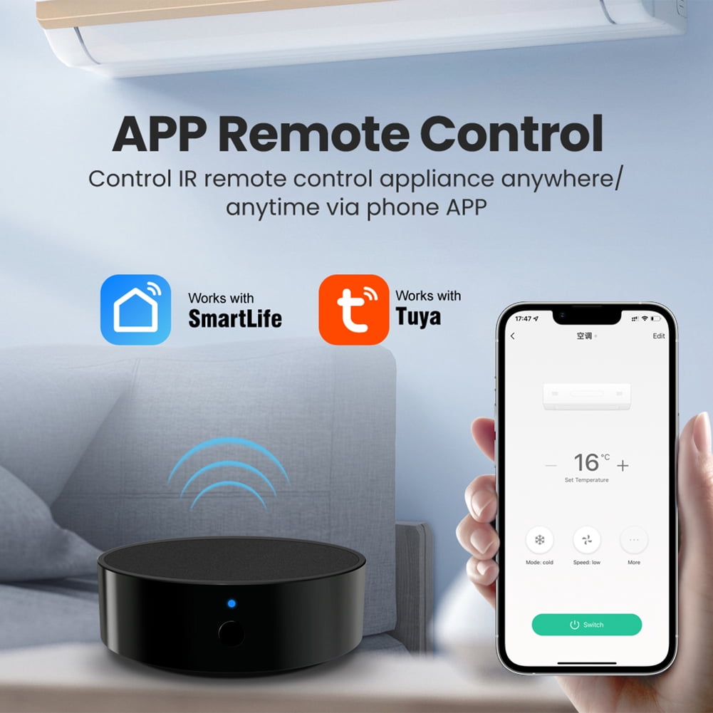 Mando A Distancia Por Infrarrojos Tuya WiFi Control remoto IR Función ...