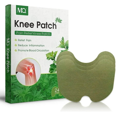 Knee Pain Relief Patches, Mq 24 Pcs Relieve Knee Pain Wormwood Heat ...