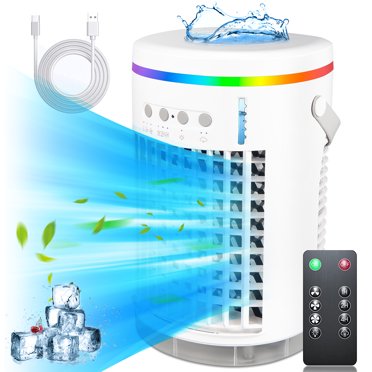 HailiCare Mini Portable Air Conditioner, 6-in-1 Evaporative Coolers ...