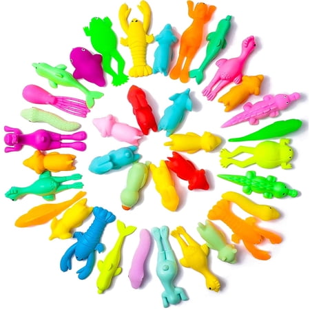 36 Pieces Finger Slingshot Animal Toys Animal Slingshots Stretchable ...