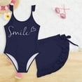 CAIVO Kids Girls Ruffle Swimsuit Two Piece With Bowknot And Heart ...