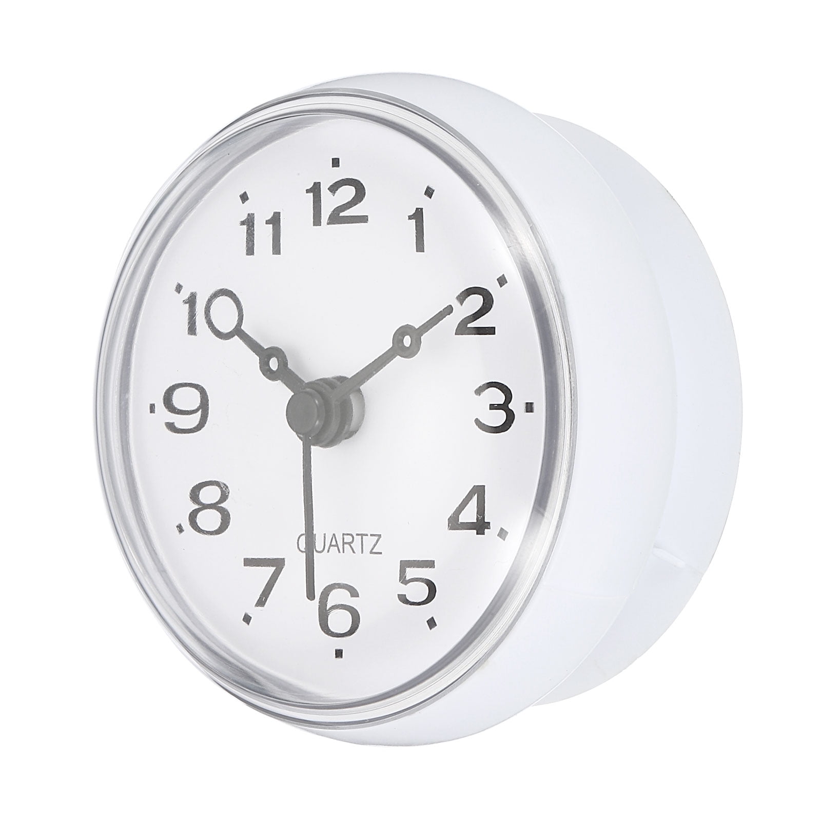 Waterproof Bathroom Shower Clock Mini Round Wall Clocks With Suction