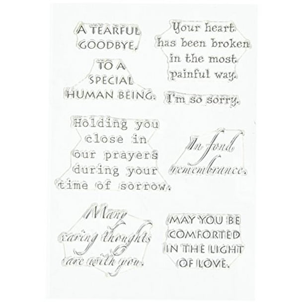 Stampers Anonymous Words to The Rescue Stamp Set, 8 by 4.5-Inch ...