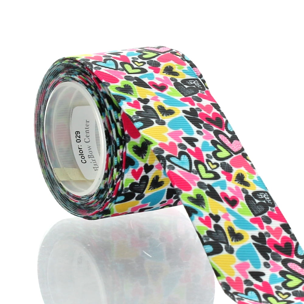 1.5" Pop Hearts Grosgrain Ribbon 5yd - Walmart.com