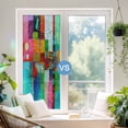 Colorful Oil Painted Window Privacy Film Stain Glass,Reusable ...