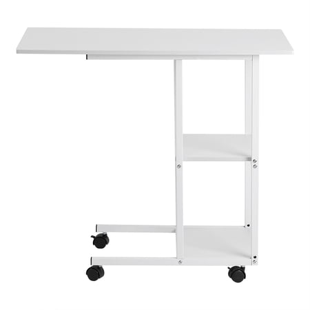 Mobile Over Bed Table, Rolling Over Bed Table White Rolling Laptop ...