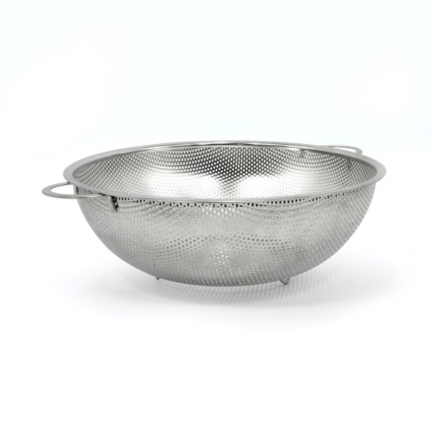 ExcelSteel - 6 Qt Stainless Steel Perforated Colander - Walmart.com