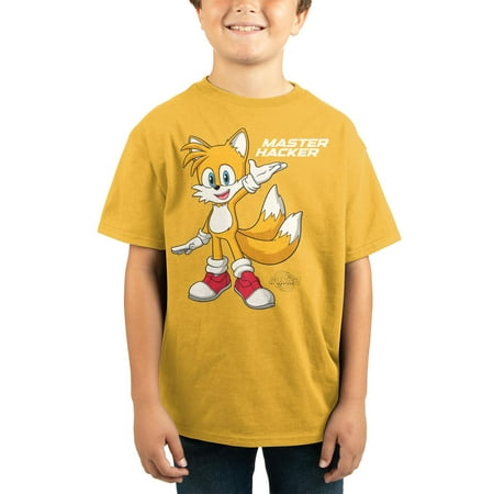 Sonic The Hedgehog Tails Master Hacker Kids Yellow T-Shirt - Walmart.ca