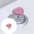Car Push Start Button Cover with Heart Shape Scratch Resistant Push ...