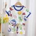 Xudanell Toddler Pajamas Cotton Summer Pjs Boy Jammies Dinosaur Train ...