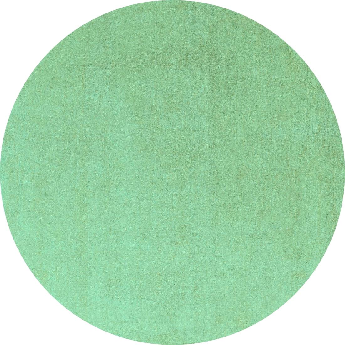 Ahgly Company Indoor Round Solid Turquoise Blue Modern Area Rugs, 5 ...