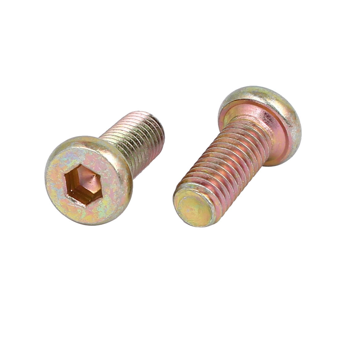 M8 x 20mm Fully Thread Hex Socket Drive Flat Head Screws Bolts ...