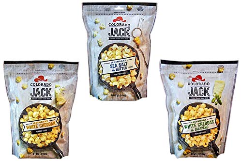 Gourmet Flavored Popcorn - Colorado Jack Popped Corn in 5 Legendary ...