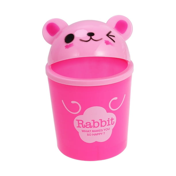 Rabbit Trash Can Mini Desktop Waste Bin Garbage Organizer Litter Holder ...